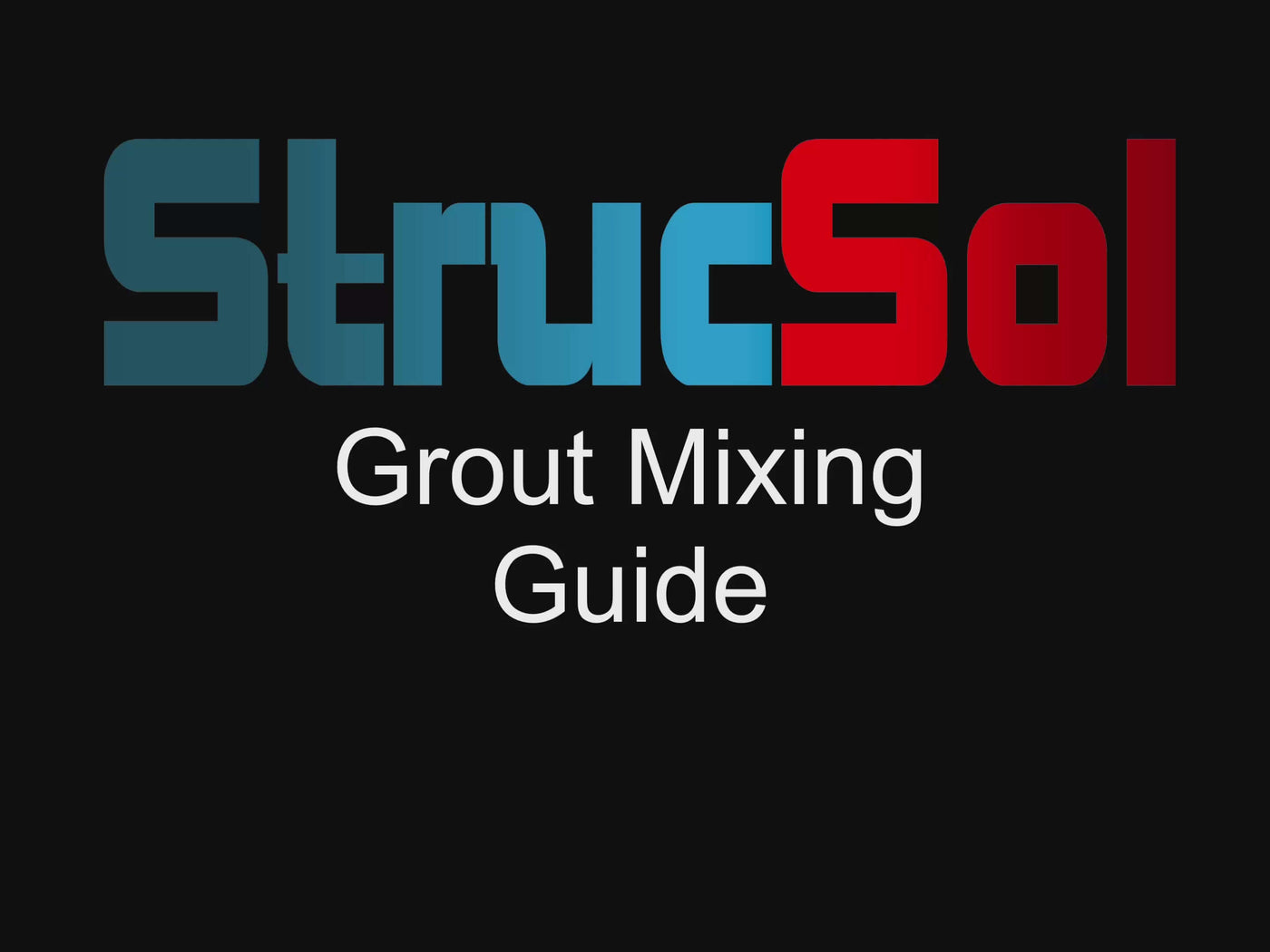 Strucsol Masonry Non-Shrink Grout | High Strength